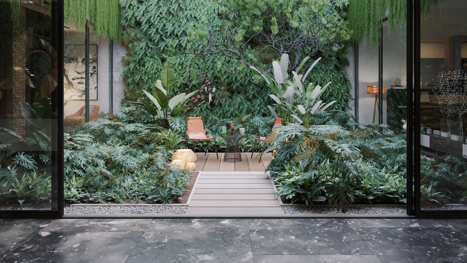 Inspirasi Inner court Buat Suasana Rumah Semakin Sejuk dan Terang ...