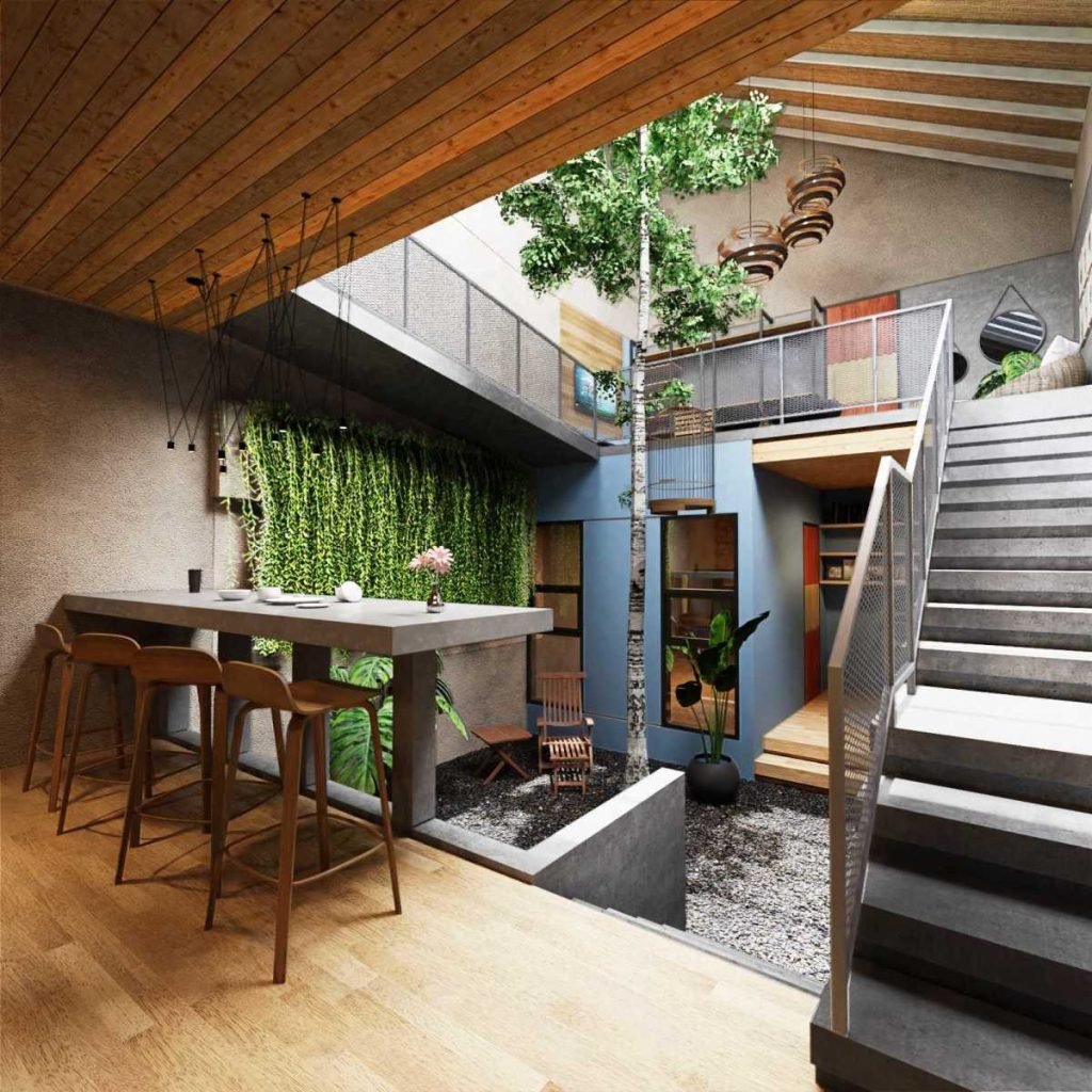 Inspirasi Inner court Buat Suasana Rumah Semakin Sejuk dan Terang ...