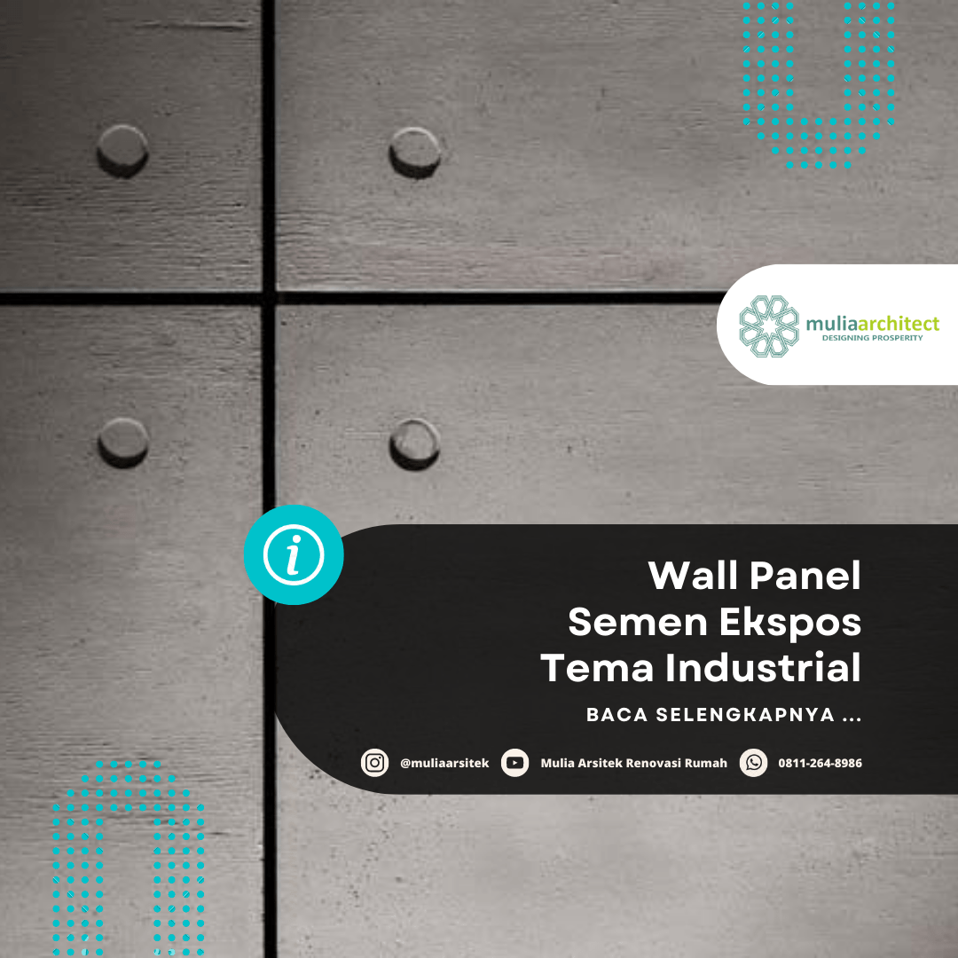 Wall Panel Semen Ekspos Tema Industrial - Jasa Arsitek Desain Rumah ...